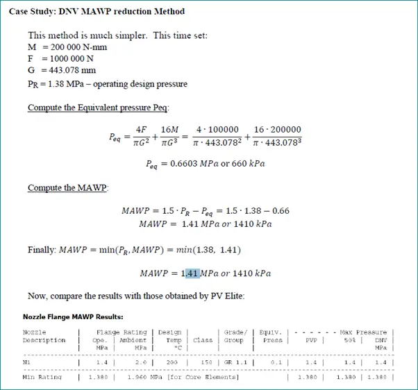 Interpretation of External Load On Nozzle Flange using PV Elite & Code ...